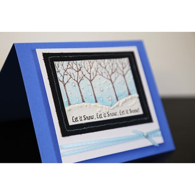 Let It Snow Handmade Card - Snow Marker Idea — Marvy Uchida