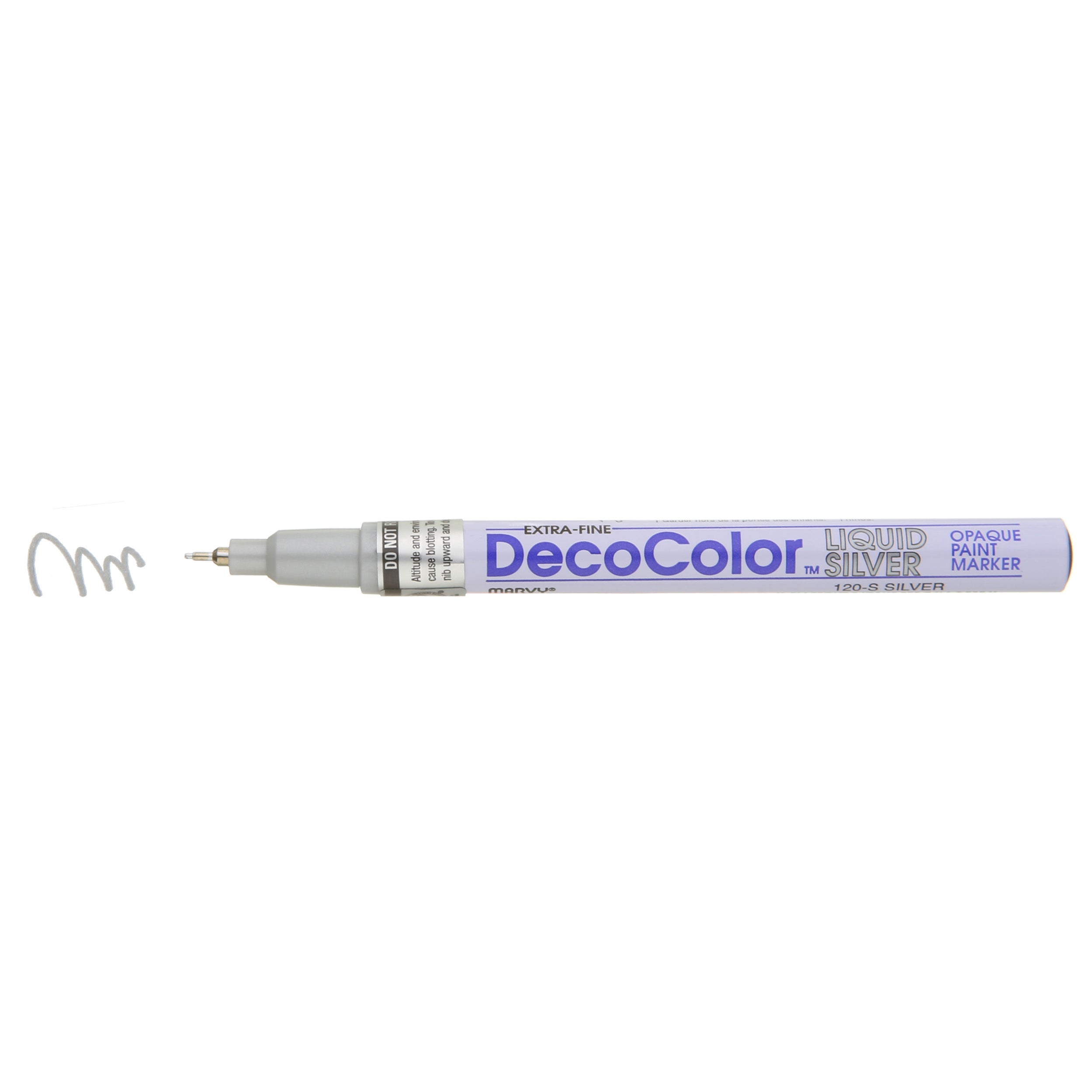 DECOCOLOR® LIQUID GOLD/SILVER PAINT MARKER EXTRA FINE — Marvy Uchida