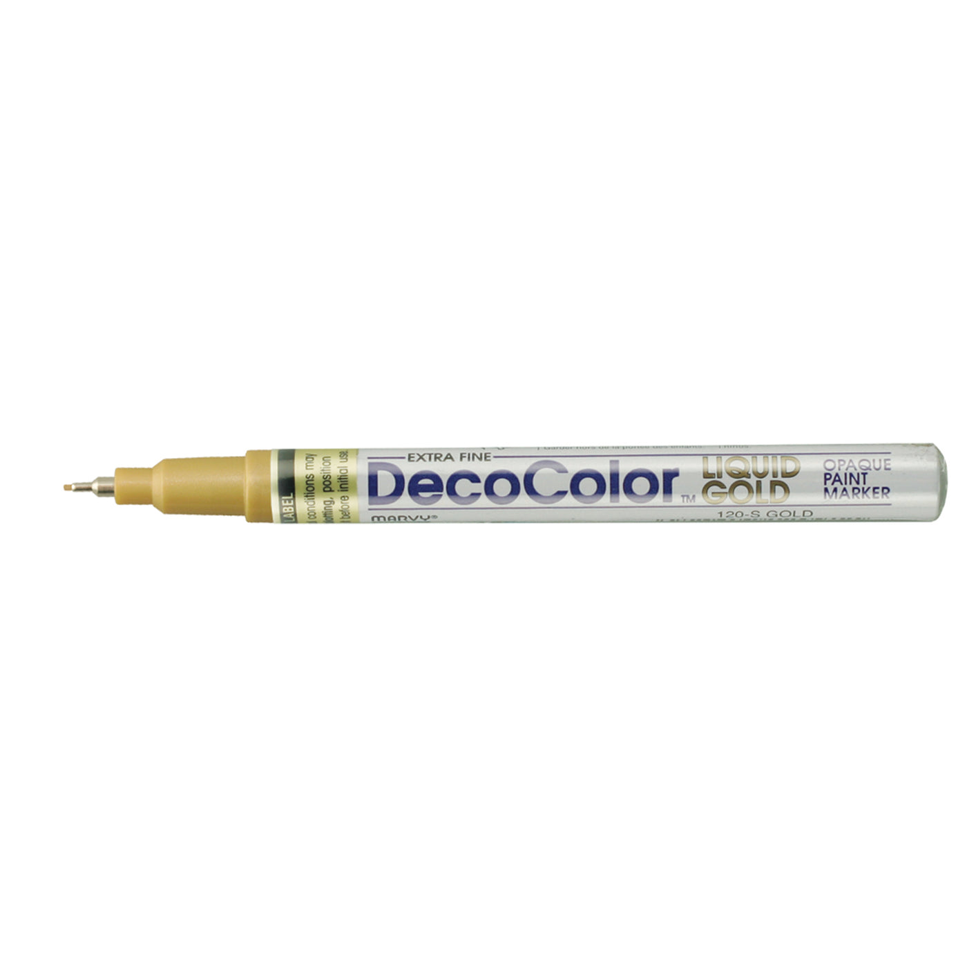 DECOCOLOR® LIQUID GOLD/SILVER PAINT MARKER EXTRA FINE — Marvy Uchida