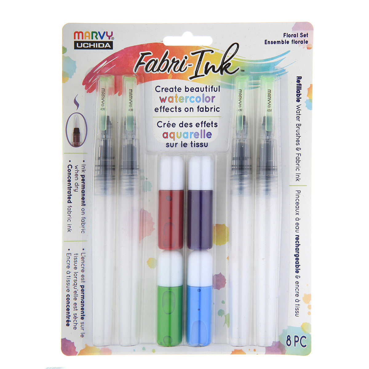 FABRI-INK FLORAL SET — Marvy Uchida