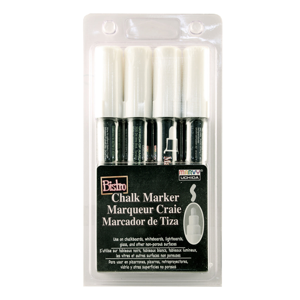 BISTRO CHALK MARKER BROAD TIP SET 4W — Marvy Uchida